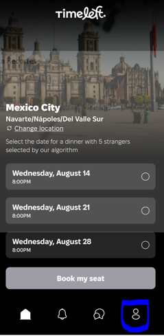 Change Your Profile and Dinner Preferences – Timeleft Help Center